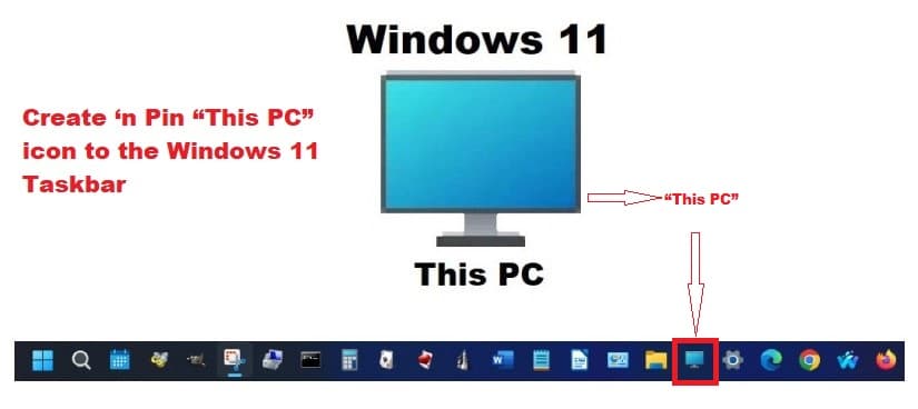 Windows 11 This PC Taskbar: How to Pin It [Step-by-Step Guide]